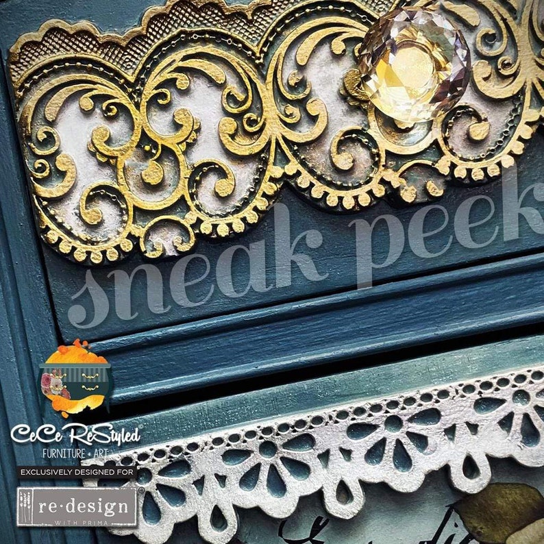 Border Lace Silicone Mould Cece Restyled Designer Line - Etsy