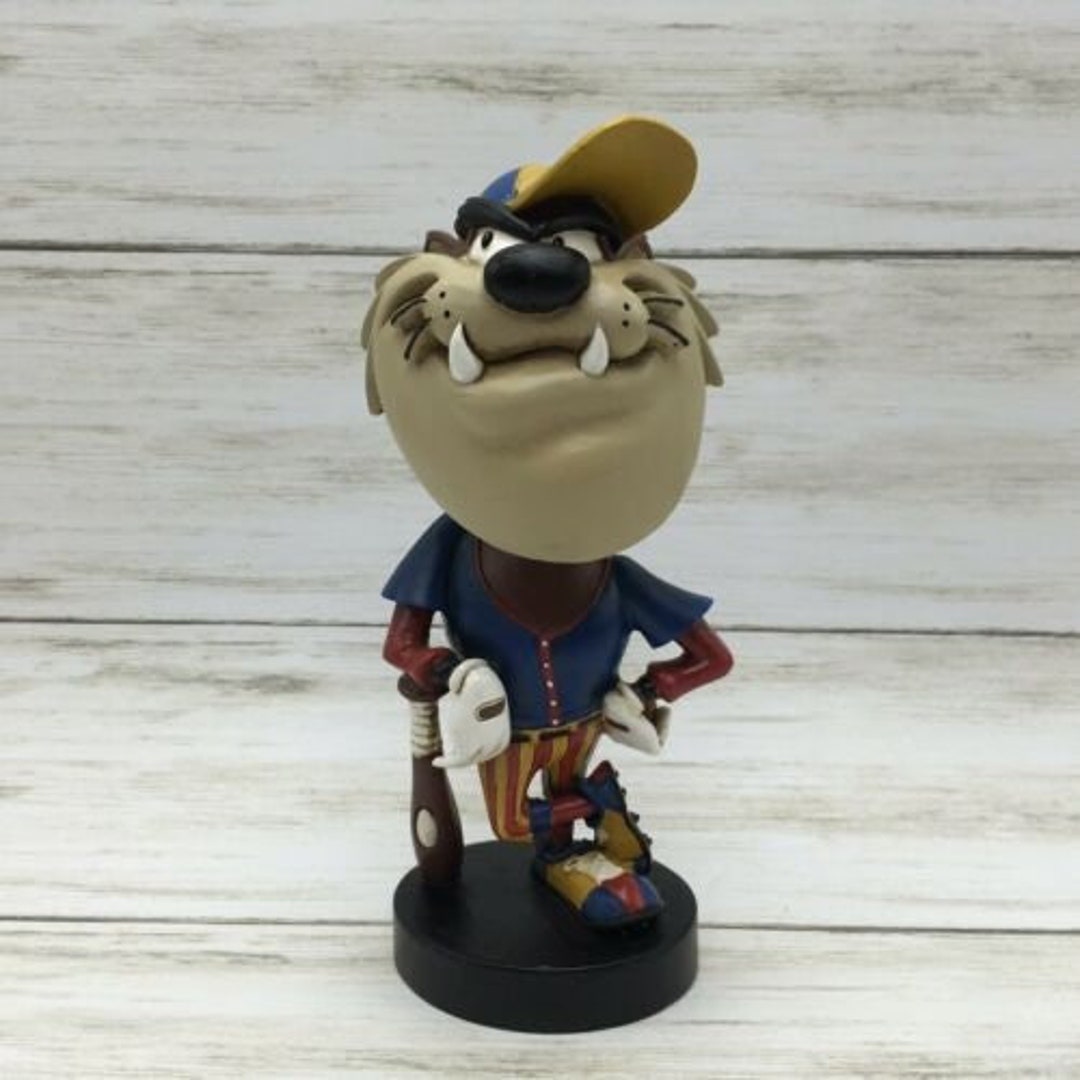 1993 Warner Bros Studio Store Looney Tunes Baseball Taz Bobbling Head ...