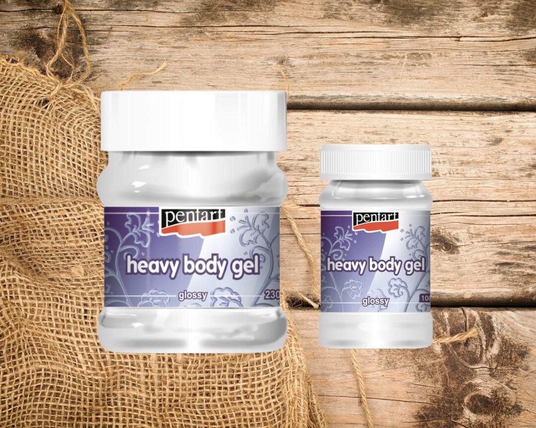 SHIPS 1/9 Thursday Glossy Transparent Heavy Body Gel Pentart Two Sizes ...