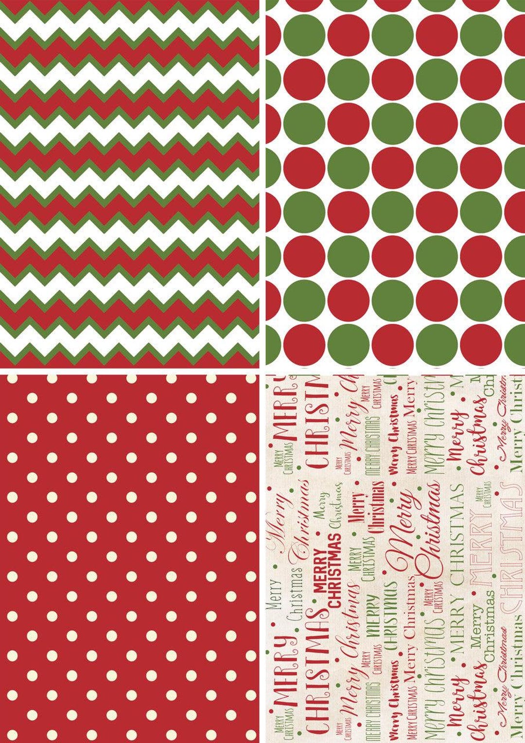 Christmas Wrapping Quad | A4 or A3 Rice Paper | Paper for Decoupage ...