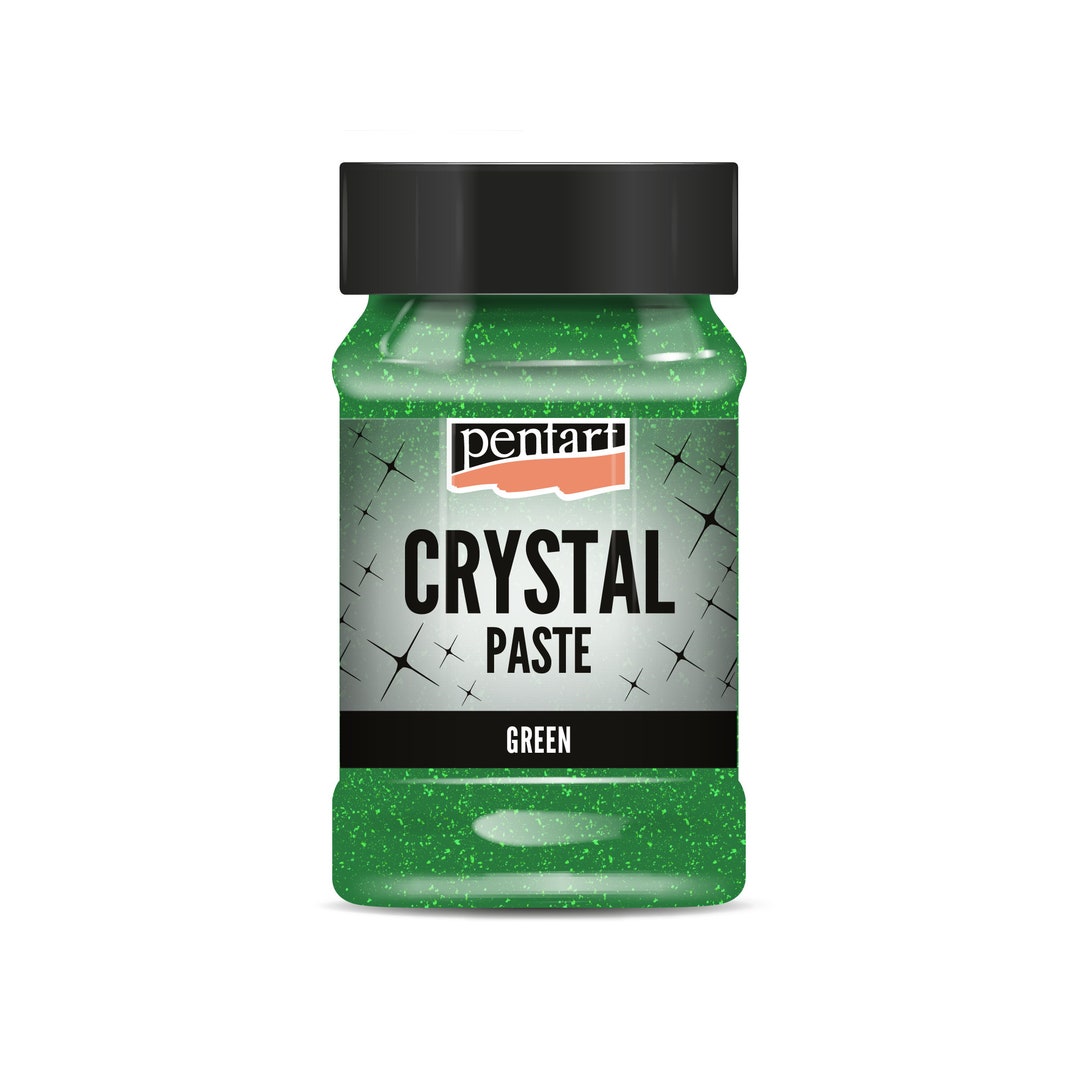 Green | Crystal Paste 100ml | Pentart | Glitter Paste, Stencil Paste ...