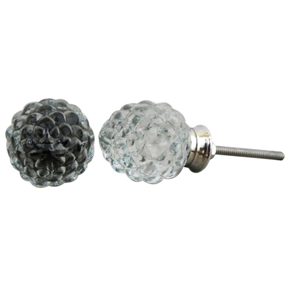 Clear Custard Apple Glass Drawer Knob Pull Hardware - Etsy España