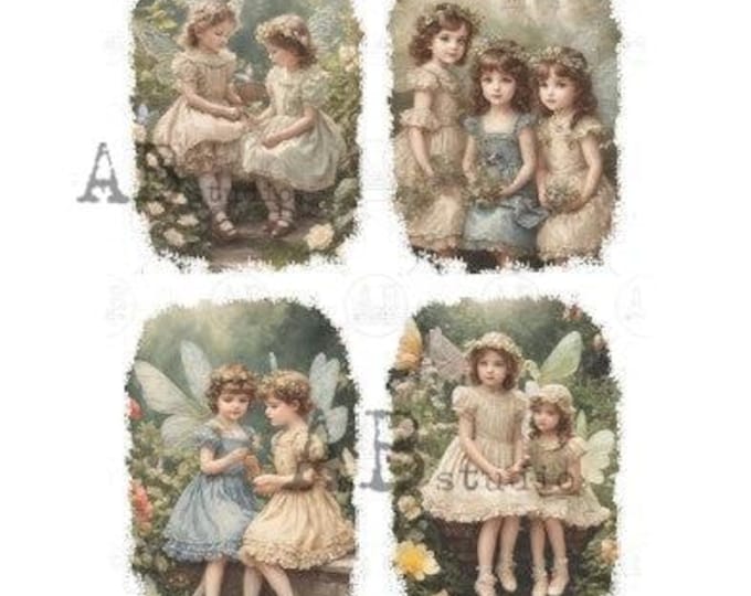 Fancy Fairies #2 | A4 Rice Paper | Paper for Decoupage | AB Studios - Etsy
