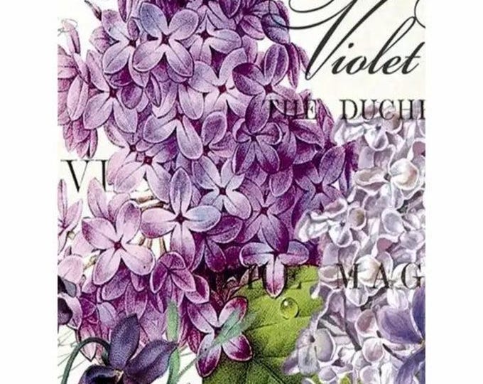 Lilac Floral | A4 Mulberry Rice Paper | Paper for Decoupage | Craft ...