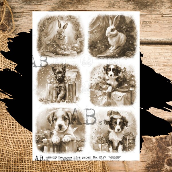 Christmas Decoupage Paper - Etsy