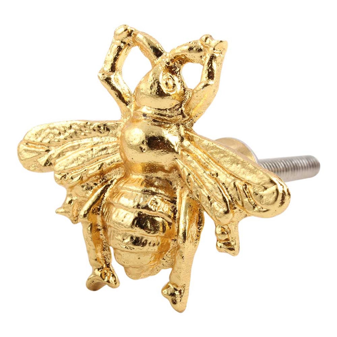 Golden Bumble Bee Brass Drawer Knob Pull Hardware - Etsy