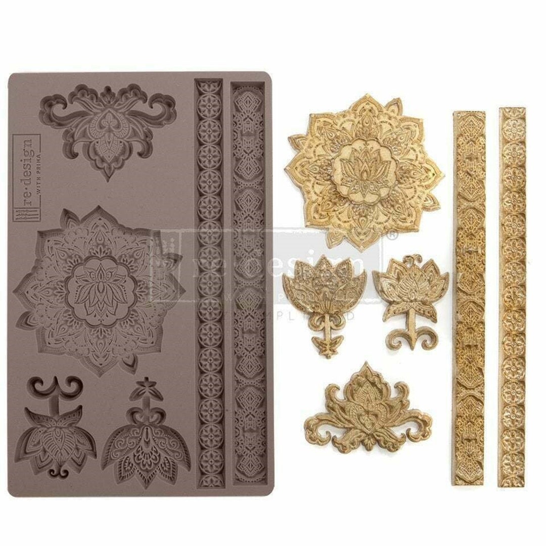 Re-design by Prima Silicone Decor Mould Agadir Patterns - Etsy