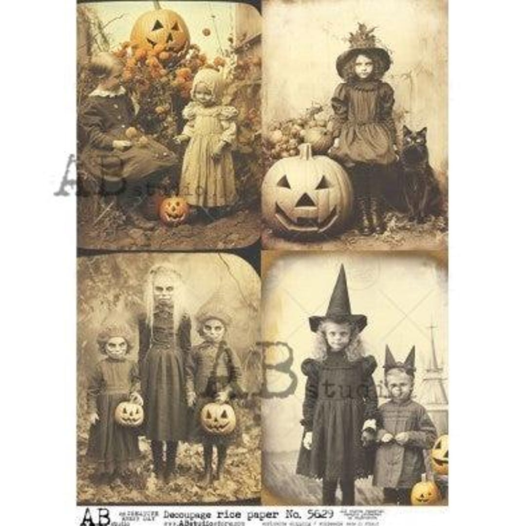 Creepy Halloween Children | A4 Rice Paper | A4 Rice Paper | Paper for ...