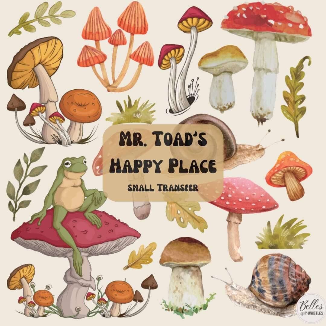 SHIPS 1/9 Thursday Mr. Toad's Happy Place 6 X12 Mini Transfer Dixie ...