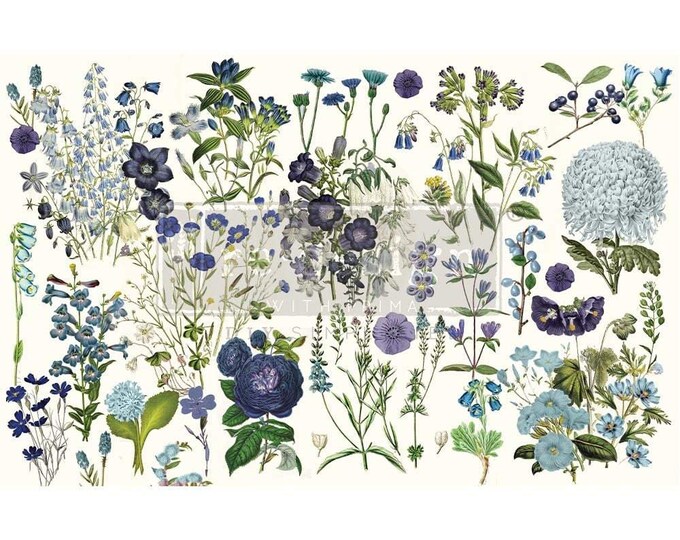Blue Meadows Décor Decoupage Tissue Redesign With Prima 19x30 Mulberry ...