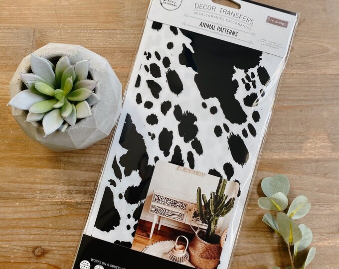 Animal Patterns Mini Decor Transfers Redesign With Prima Cow Cheetah 3 ...