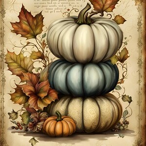 Stacked Pumpkins A4 Rice Paper Paper for Decoupage Fall Halloween - Etsy