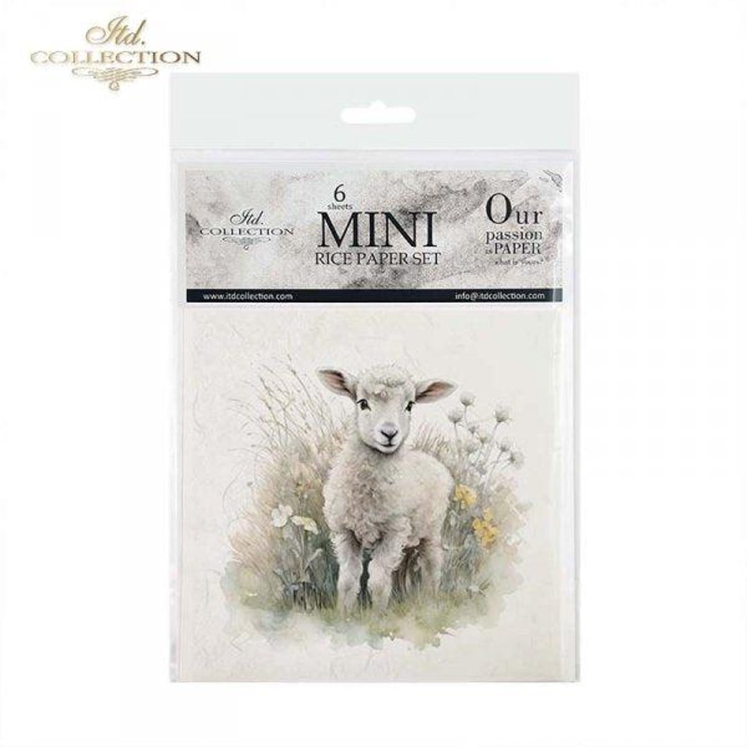 Sheep & Goats 6 X 6 Mini Rice Paper Set Paper for Decoupage ITD ...