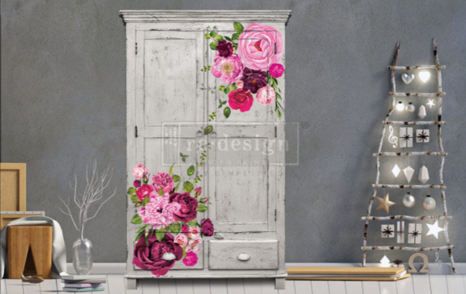 Redesign With Prima Redesign Decor Transfer Lush Floral I | Etsy