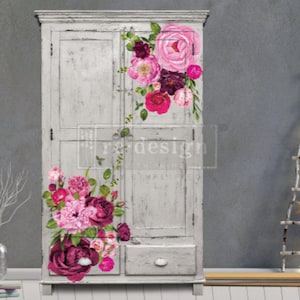 Redesign With Prima Redesign Decor Transfer Lush Floral I - Etsy