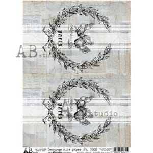 Grain Sack Farmhouse Animals | A4 Rice Paper | AB Studios | Decoupage ...