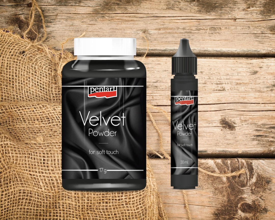 Black Velvet Powder | Pentart | Pen or Bottle | Mixed Media, Stenciling ...
