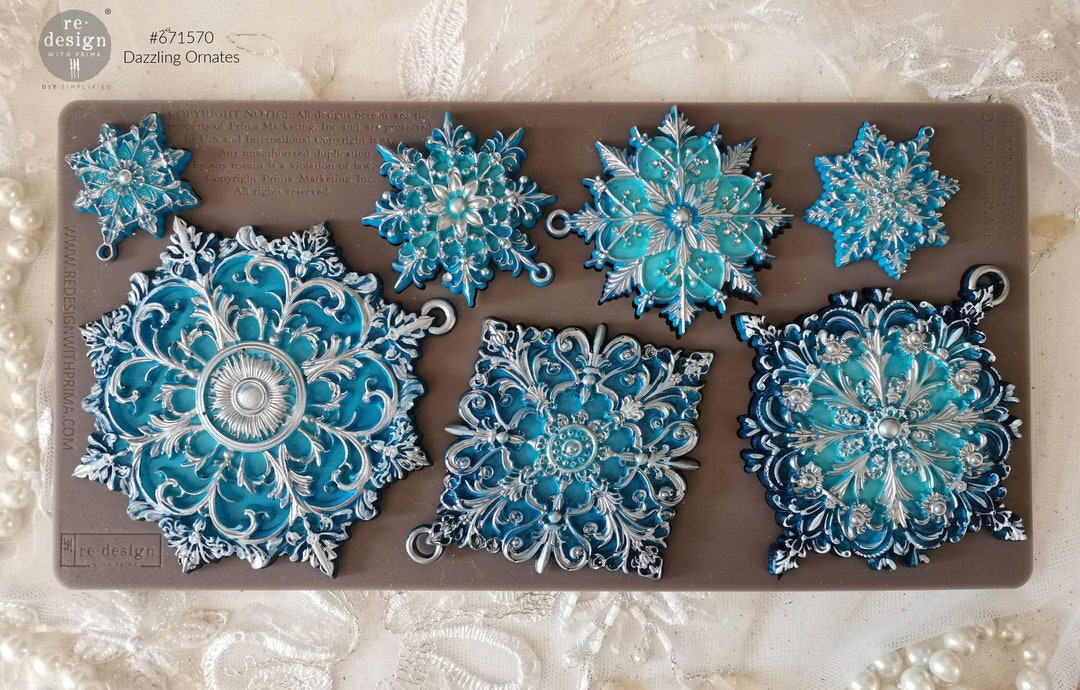 Dazzling Ornates | Decor Mould | 5" X 10" Silicone Mold | Resin & Craft ...