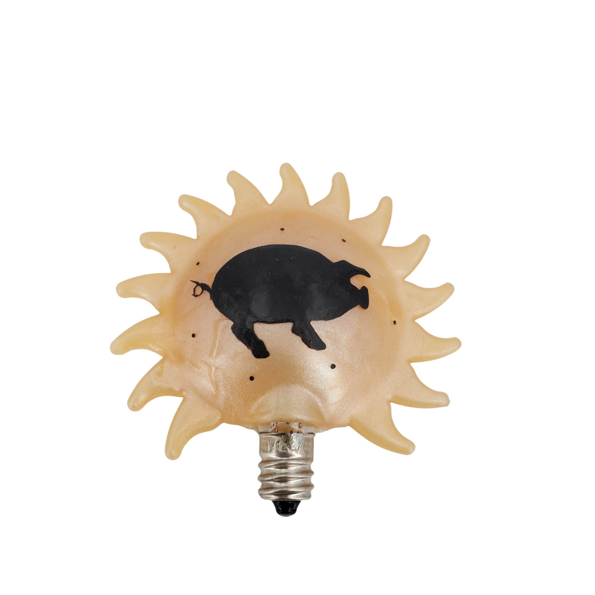 Farmhouse Pig Sunshower | Silicone Light Bulb | C7 3W Nightlight ...