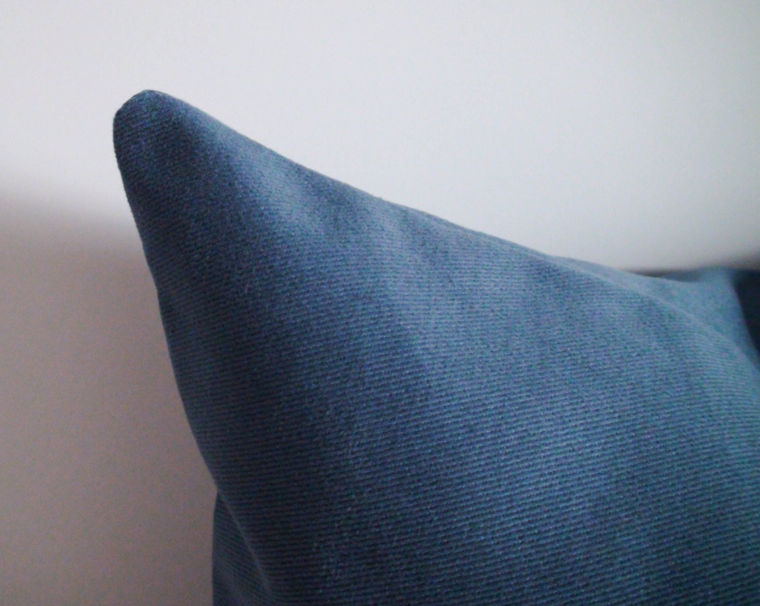 Solid blue decorative throw pillow cover with zipper Blue | Etsy