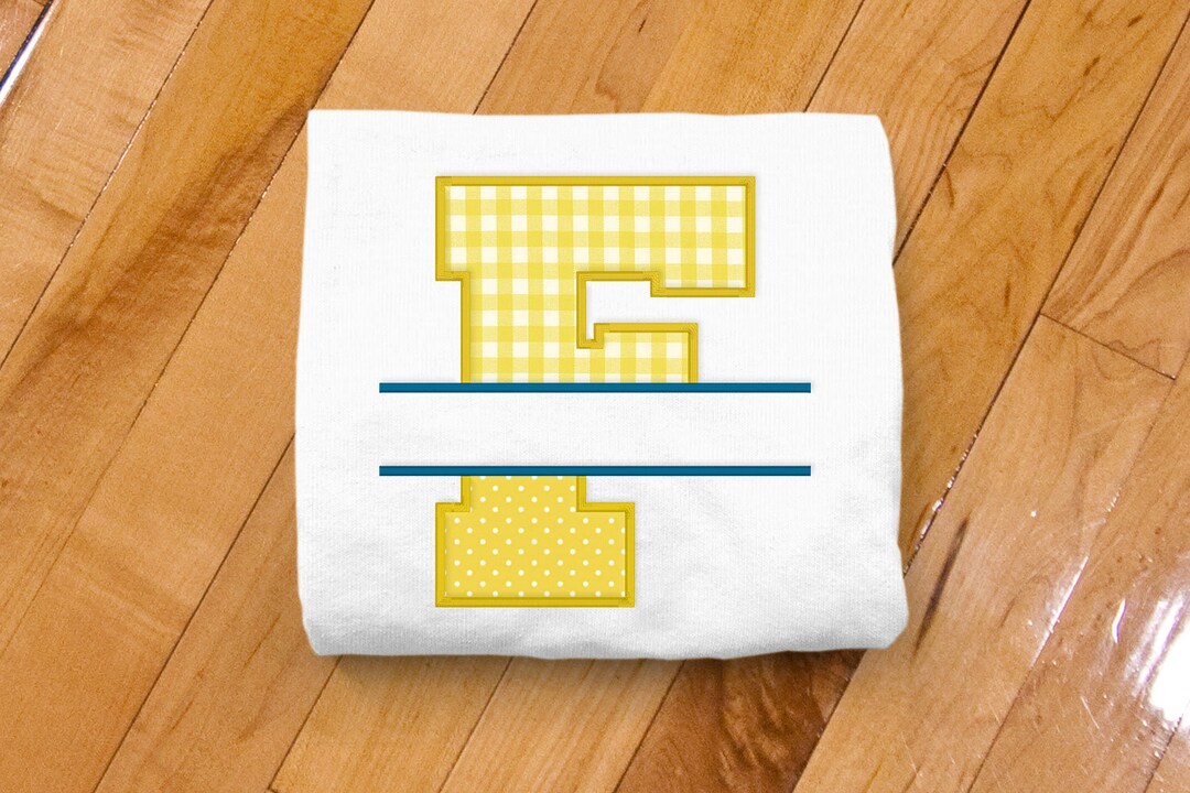 Varsity Letter F Split Applique Embroidery File - Etsy