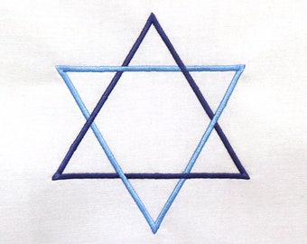 Star of David Embroidery Design Star of David Applique Design Shield of ...