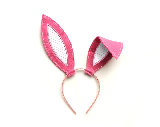 Pink Floppy Bunny Ears and Tail,bunny Ears Headband,pet Play,bunny ...