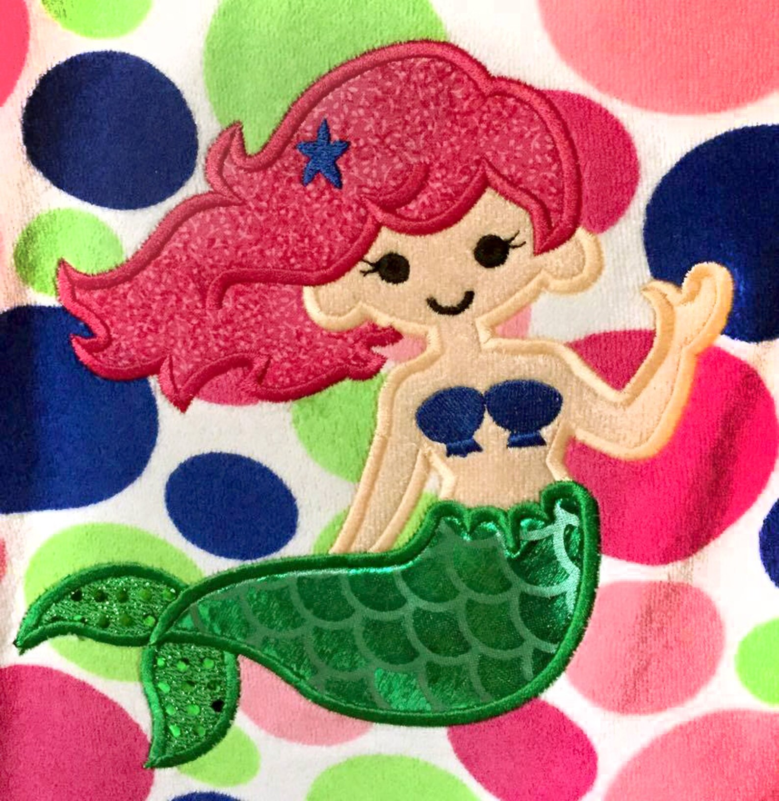 Mermaid Applique Embroidery Design - Etsy