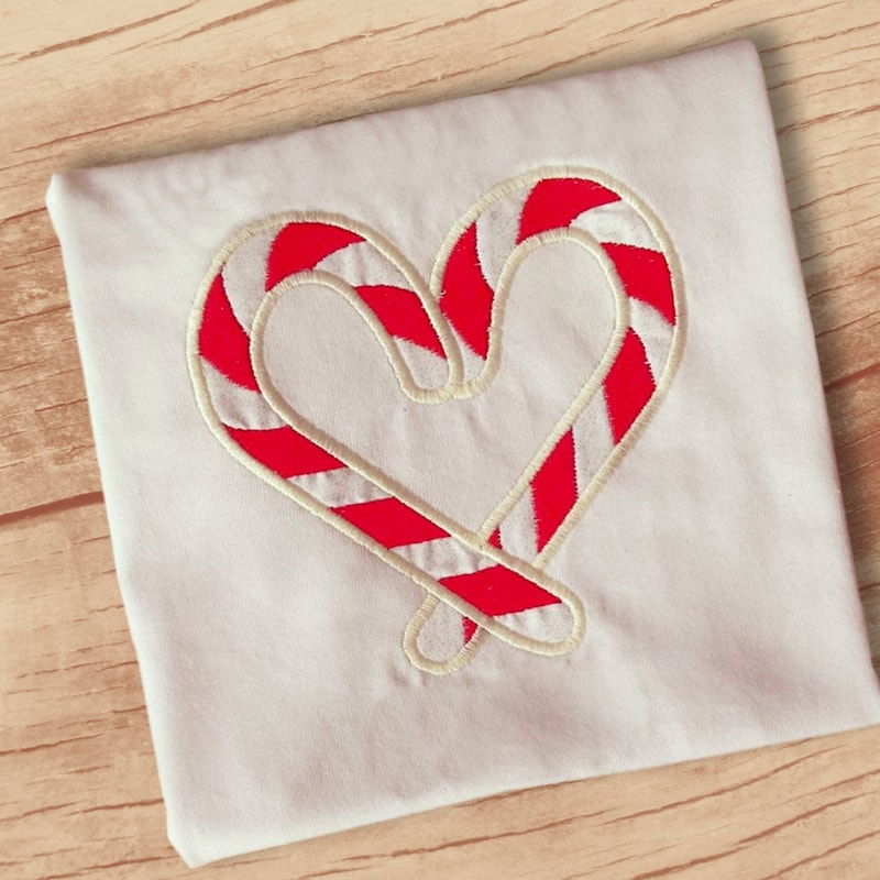 Candy Cane Applique - Etsy