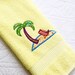 Tropical Island Applique Embroidery Design - Etsy