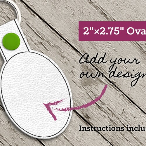 Bundle Package Floral Frame ITH Key Fob Embroidery Design - Etsy