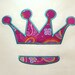 Princess Crown Split Applique Embroidery Design - Etsy