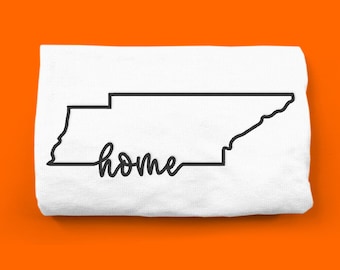 Tennessee State Applique Design Tennessee Map Machine - Etsy