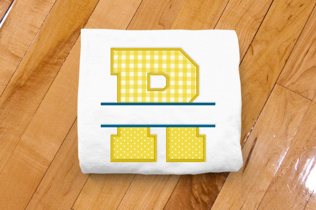 Varsity Letter R Split Applique Embroidery File - Etsy