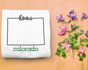 Colorado State Map Machine Embroidery Design, Colorado Outline ...