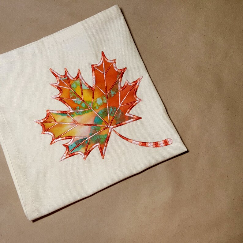 Maple Leaf Applique Embroidery Design - Etsy