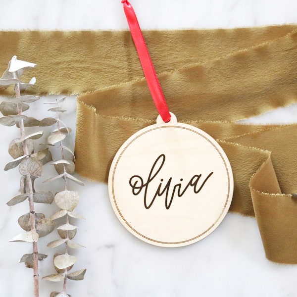 Christmas Name Tag - Etsy