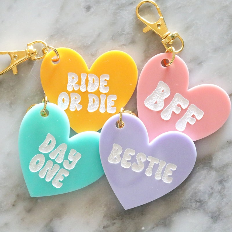 Best Friend Keychain - Etsy