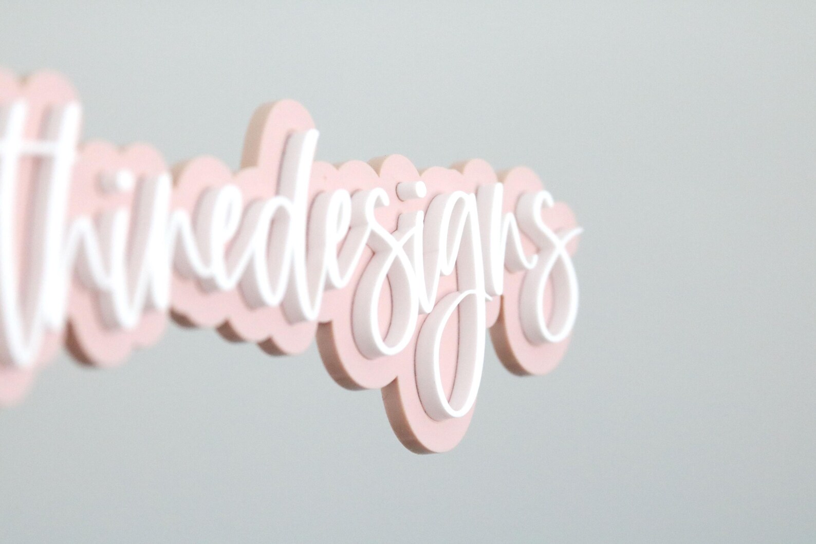 Acrylic 3D Social Media Watermark Business Sign | Small Business Sign ...