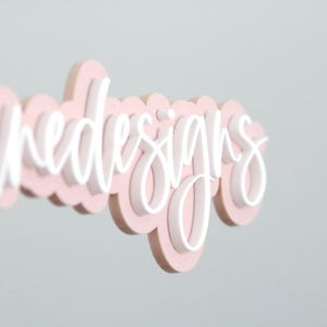 Acrylic 3D Social Media Watermark Business Sign | Small Business Sign ...