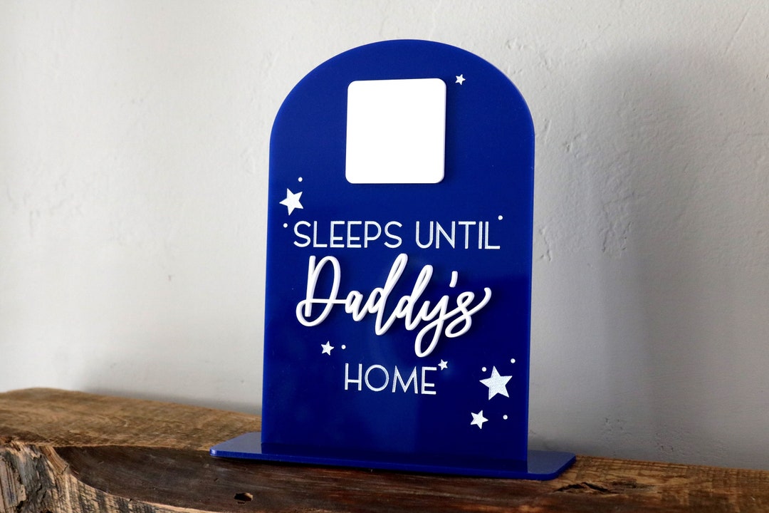 Acrylic Arch Deployment Countdown Sign | Deployed | Mommy's Home ...