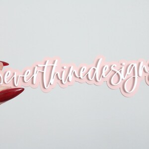 Acrylic 3D Social Media Watermark Business Sign | Small Business Sign ...