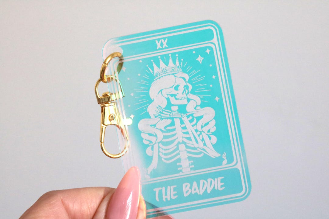 Iridescent the Baddie Tarot Card Keychain | Baddest | Best Friend ...