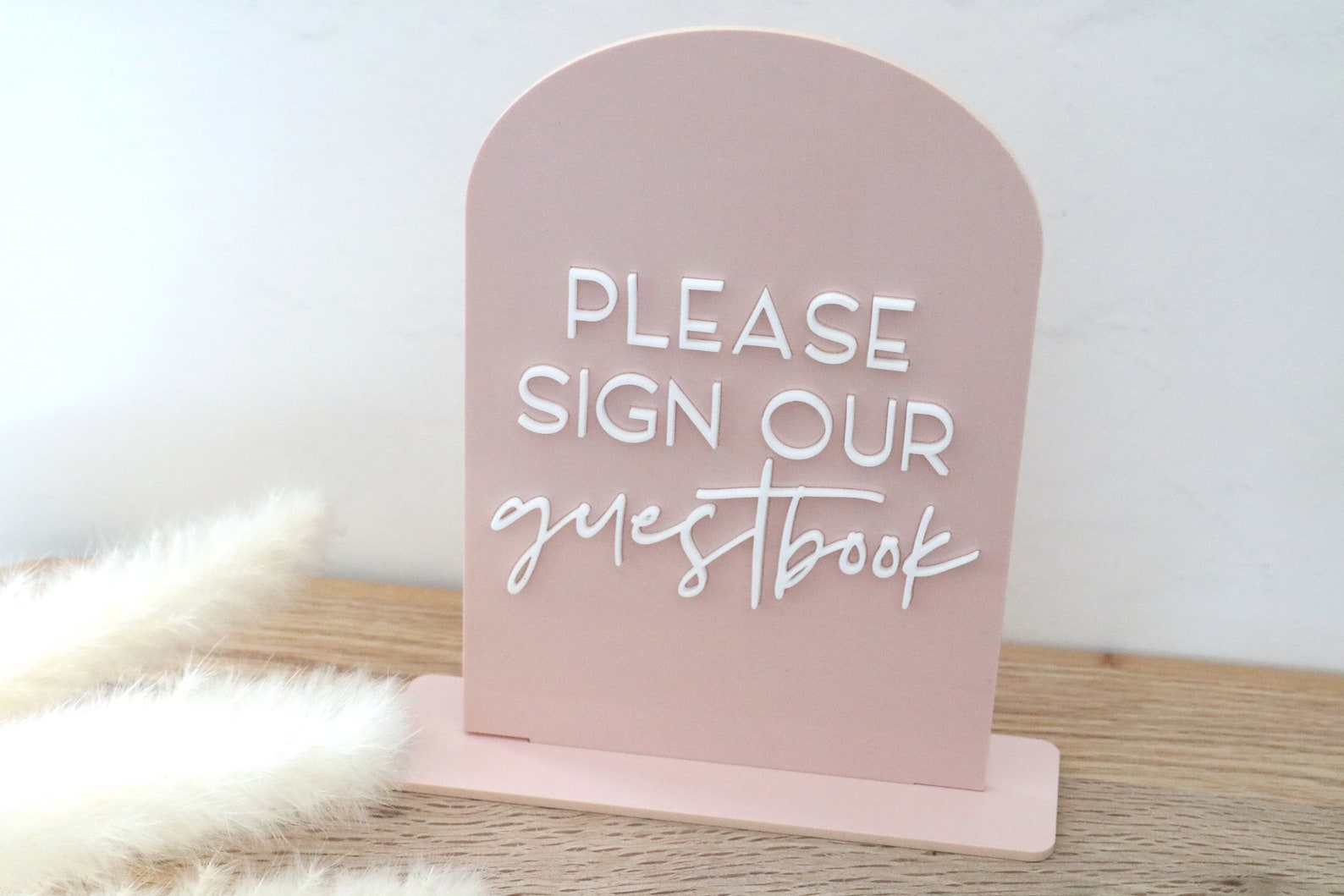 Acrylic Arch Guestbook Sign Acrylic Wedding Sign Wedding - Etsy