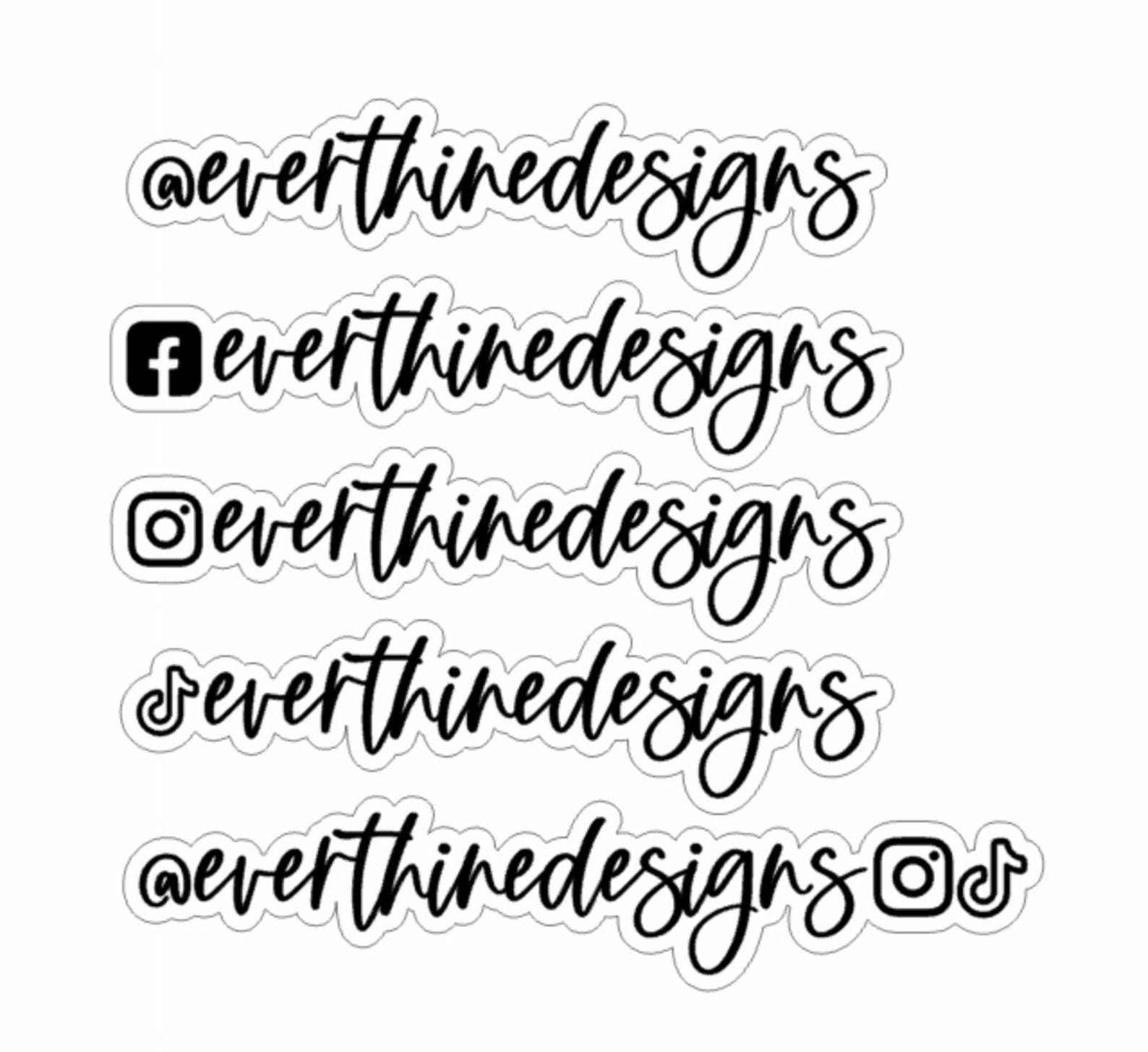 Acrylic 3D Social Media Watermark Business Sign | Small Business Sign ...