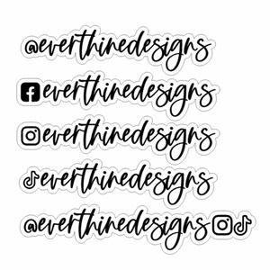 Acrylic 3D Social Media Watermark Business Sign | Small Business Sign ...