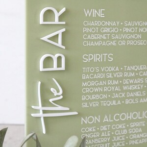 Acrylic Arch Bar Sign Acrylic Wedding Sign Wedding Decor - Etsy