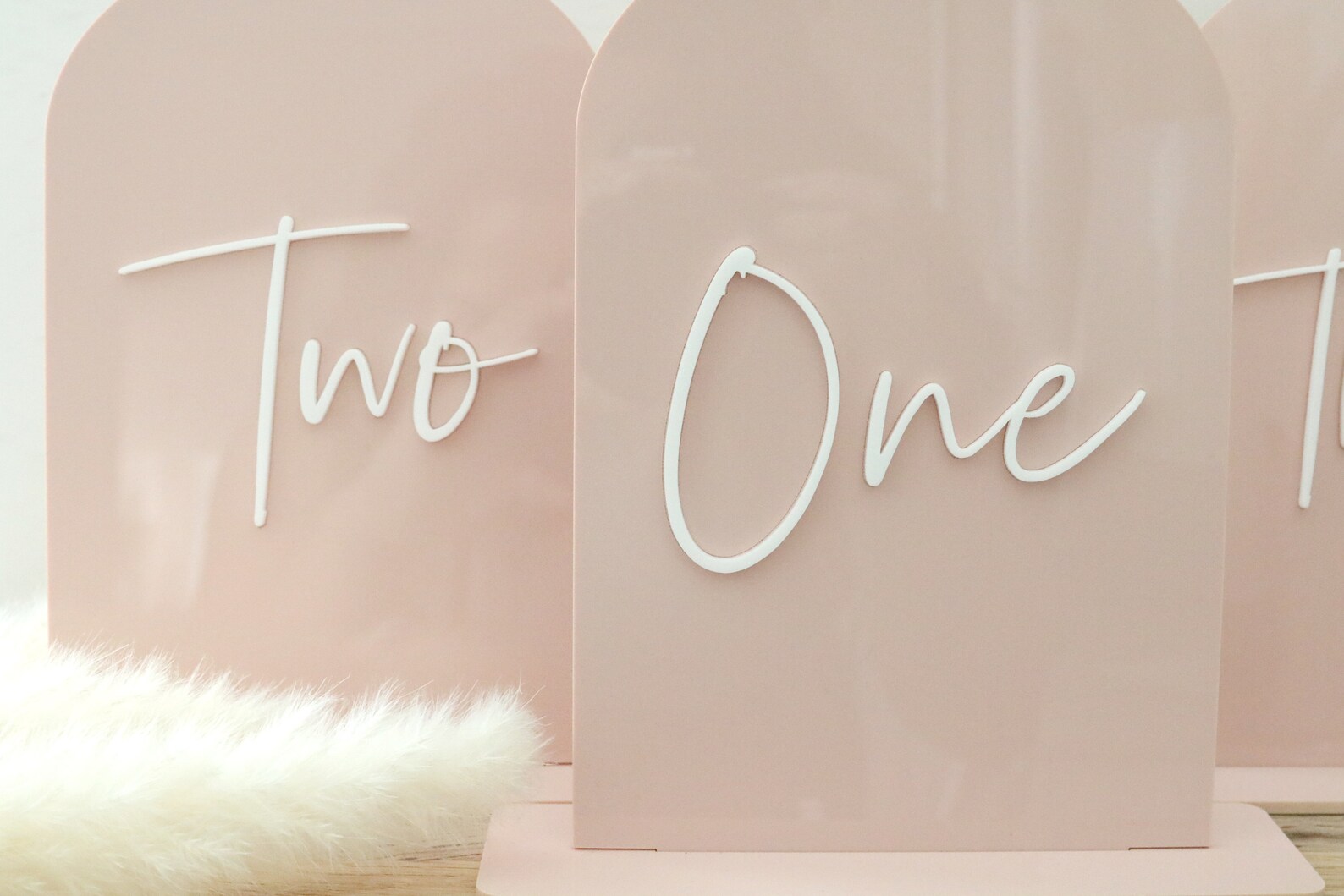 Acrylic Arch Table Number Signs Acrylic Wedding Sign - Etsy