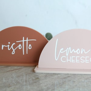 Acrylic Arch Food Buffet Sign | Acrylic Wedding Sign | Wedding Decor ...