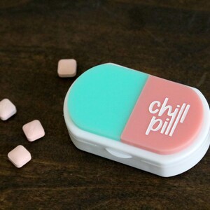 Mini Chill Pill Pill Box | Stash Jar | Pill Organizer | Medicine ...